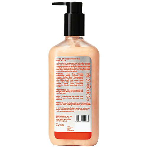 Buy Better Body Bombay Refreshing Hand Wash - Blood Orange ...