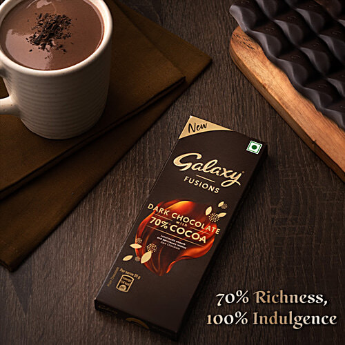 Galaxy Fusions Dark Chocolate Bar With 70% Cocoa, 56 g of Rs 94.05 ...