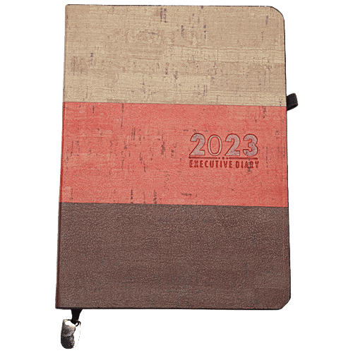 Buy Cubic New Year Diary 2023 - With Pen Holder, Tricolour, 215 mm x ...