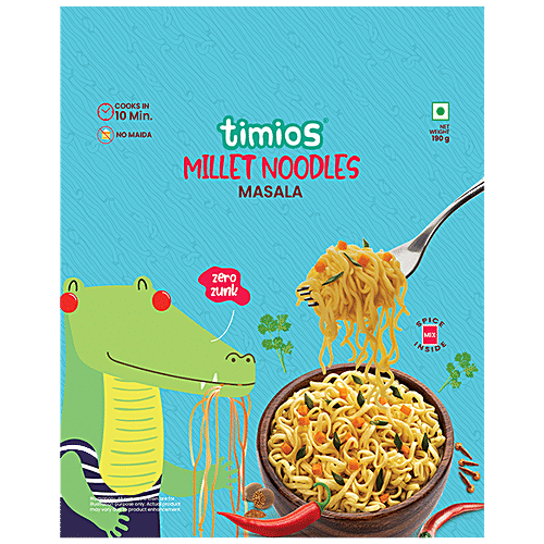 Buy Timios Millet Noodles - Masala Flavour, Non-Fried No-Maida Online ...
