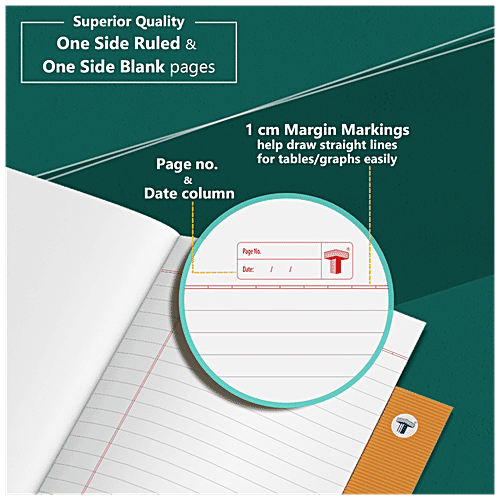 Buy Target Publications Notebook - One Side Ruled One Side Plain, Brown ...