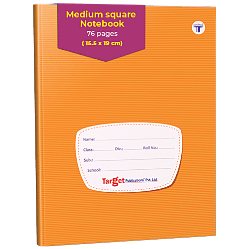 Buy Target Publications Notebook - Medium Square, Brown Cover With ...