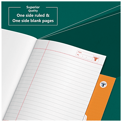 Buy Target Publications Notebook - One Side Ruled One Side Plain, Brown ...