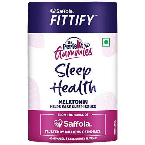 Buy Saffola FITTIFY The Perfekt Gummies - For Sleep Health, Strawberry ...