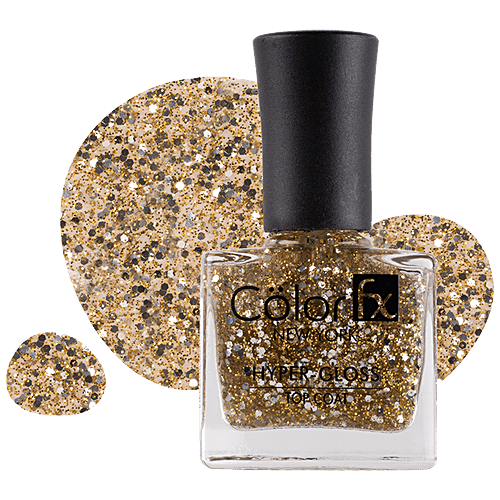 Buy Color Fx Hyper-Gloss Top Coat - Gold/Glitter Finish, 21 Toxin Free ...