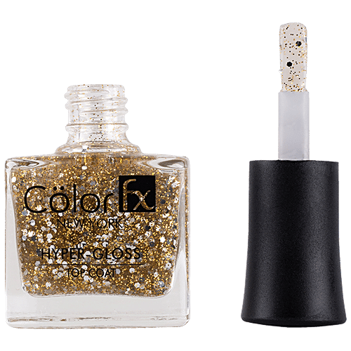 Buy Color Fx Hyper-Gloss Top Coat - Gold/Glitter Finish, 21 Toxin Free ...