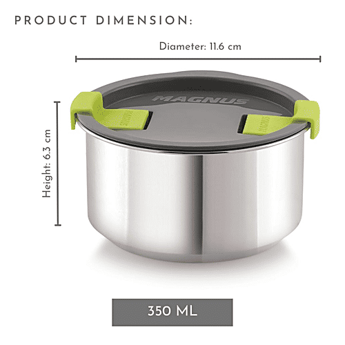 Buy Magnus Steam Lock Container No. 3 Stainless Steel Container ...