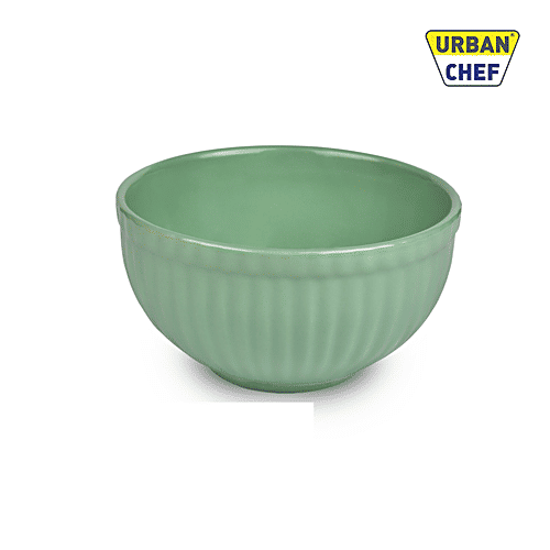 Buy Urban Chef Listra Ceramic Bowl - Sea Green, Handcrafted, Shine ...