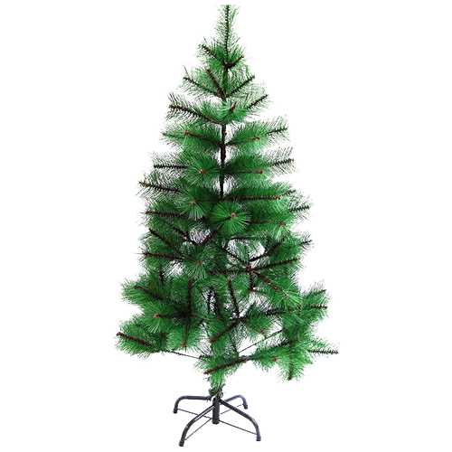 Buy Urban Fest Christmas Pine Tree - With Solid Plastic Stand, Green, 4 ...
