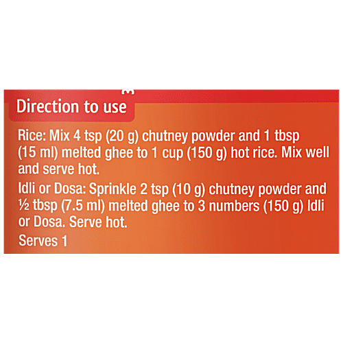 Buy MTR Idli Karam Podi - Chutney Powder, Source Of Protein Online at ...