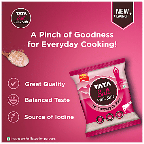 Buy Tata Salt Pink Salt - With 100% Natural Sendha Salt, For Everyday ...