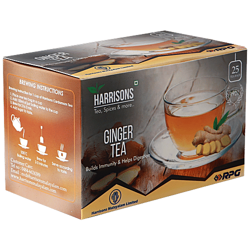 Buy Harrisons' Teatown Black Ginger Tea - Builds Immunity & Improves ...