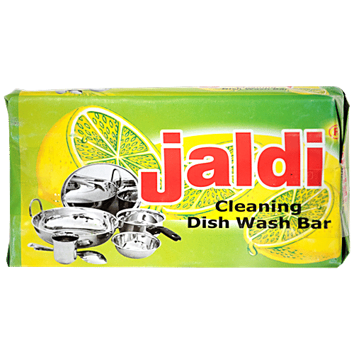 Buy Jaldi Cleaning Dish Wash Bar - Soft On Hands, Removes Tough Stains ...