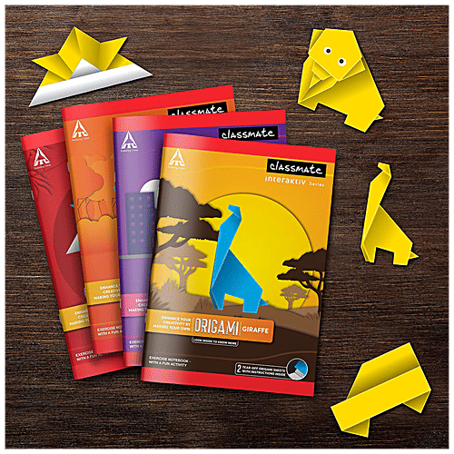 Buy Classmate Origami Soft Cover Exercise Notebook - Single Line, 168 ...