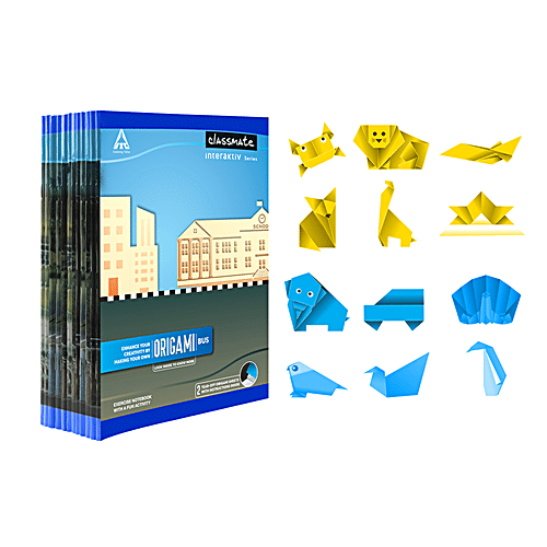 Buy Classmate Origami Soft Cover Exercise Notebook - Single Line, 168 Pages, 24 cm x 18 cm ...