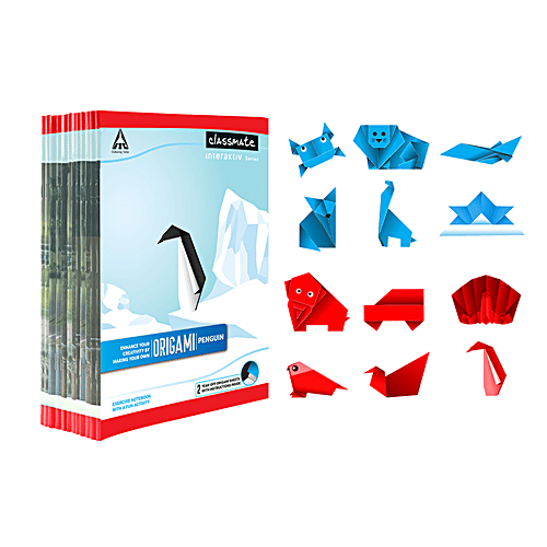 Buy Classmate Origami Soft Cover Exercise Notebook - Unruled, 168 Pages ...