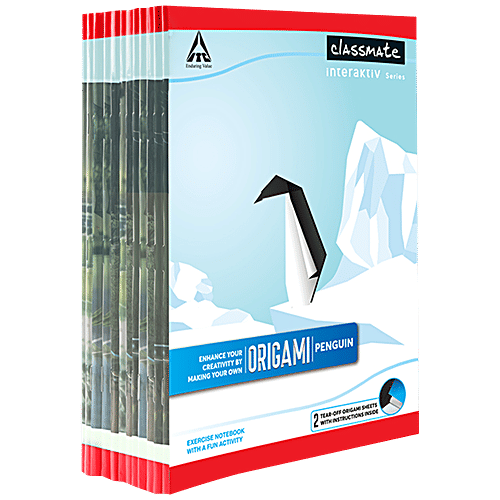 Buy Classmate Origami Soft Cover Exercise Notebook - Unruled, 168 Pages ...