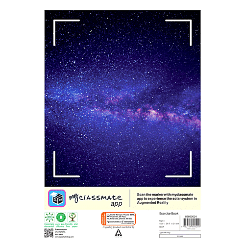 Buy Classmate Interaktiv AR Exercise Notebook - Unruled, Soft Bound, A4 ...