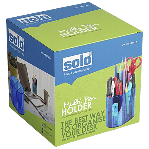 Buy Solo Multi Pen Holder Mix - Stationery Storage Tidy Desk Organizer ...