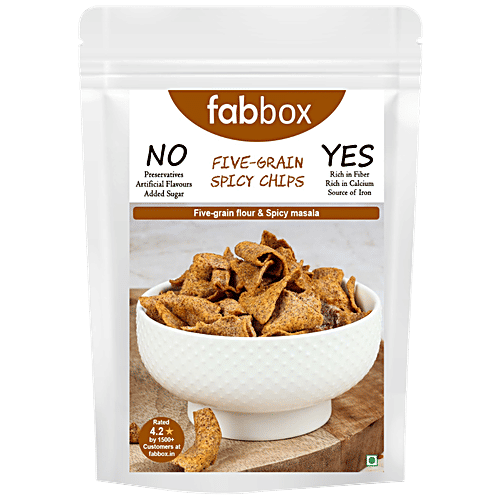 Buy Fabbox Fivegrain Spicy Chips - Healthy, Guilt-free Snackning ...