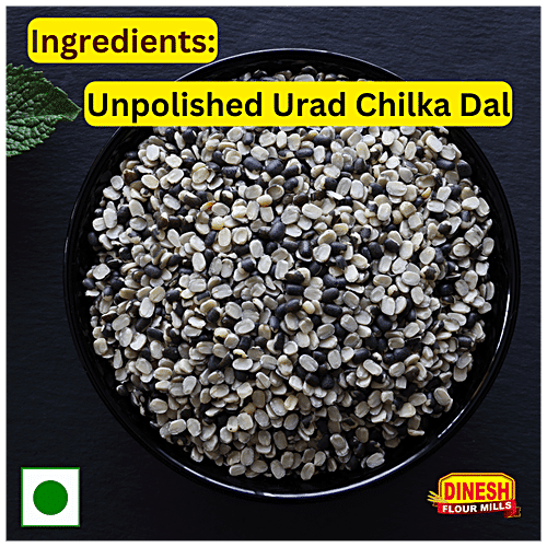 Buy DINESH FLOUR MILLS Unpolished Urad Chilka / Urad Black Split Dal ...