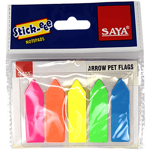 Buy Saya PET Stick-eee Flags - Easy To Use, 5 Colours, 45 mm x 12 mm ...