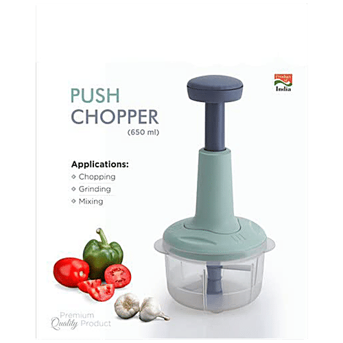 Buy AMBITION Push Chopper - Sharp Blades, Plastic Body, For Home & Kitchen Online at Best Price ...