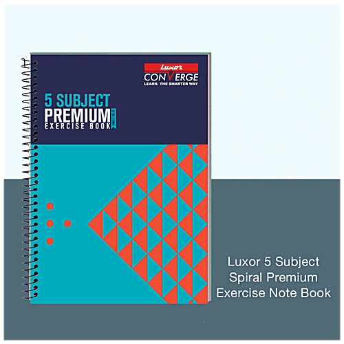 Buy Luxor Premium Exercise Notebook - Ruled, Single Line, Spiral ...