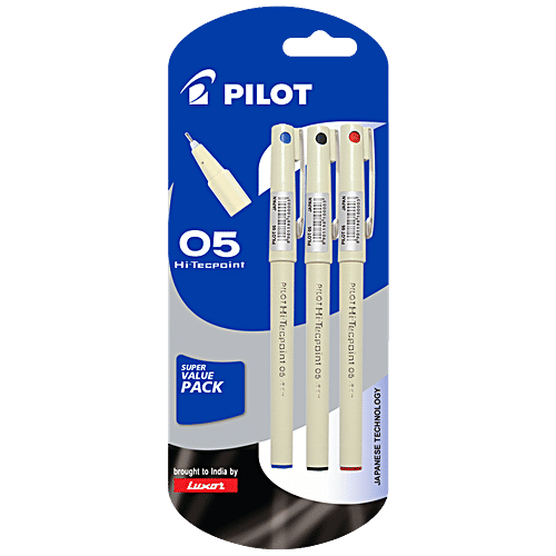 Buy Pilot Ball Point - Hi-Techpoint 05, Blue, Black, Red, Writes ...
