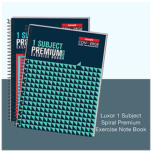 Buy Luxor Premium Exercise Notebook - Ruled, Single Line, Spiral ...