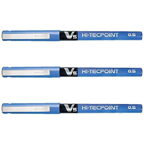Buy Pilot Ball Pen - Blue, Hi-techpoint Japanese Technology, V5 System ...