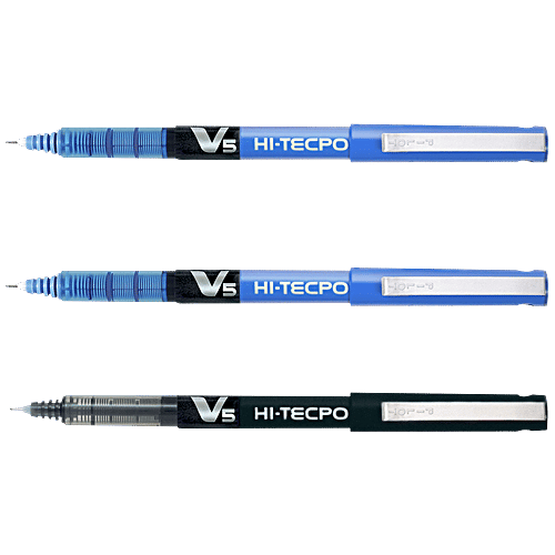 Buy Pilot Ball Pen - Blue, Black, Hi-techpoint Japanese Technology, V5 ...