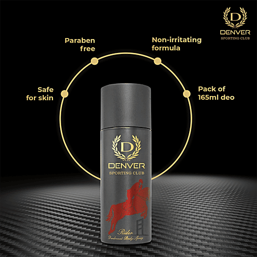 Buy Denver Sporting Club Rider Deodorant Body Spray - For Men Online at ...