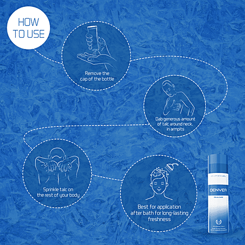 Buy Denver Blue.Code Cologne Talc - Refreshing Fragrance Online at Best ...