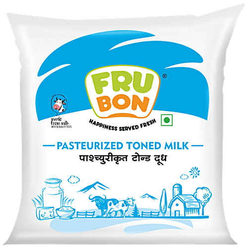 Buy FruBon Pasteurized Toned Milk - Premium, Rich In Protein & Calcium ...