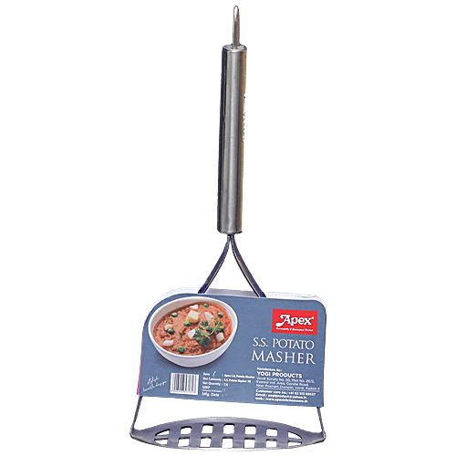 Buy Apex Stainless Steel Potato Masher - Stylish Design, Easy & Smooth ...