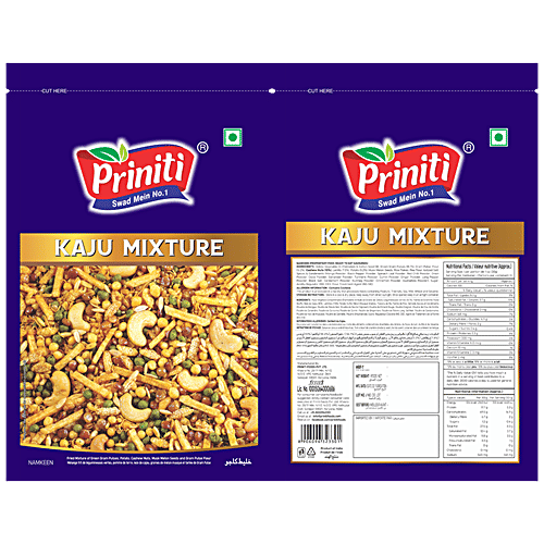 Buy PRINITI Kaju Mixture - Namkeen, Crispy & Crunchy Online at Best ...
