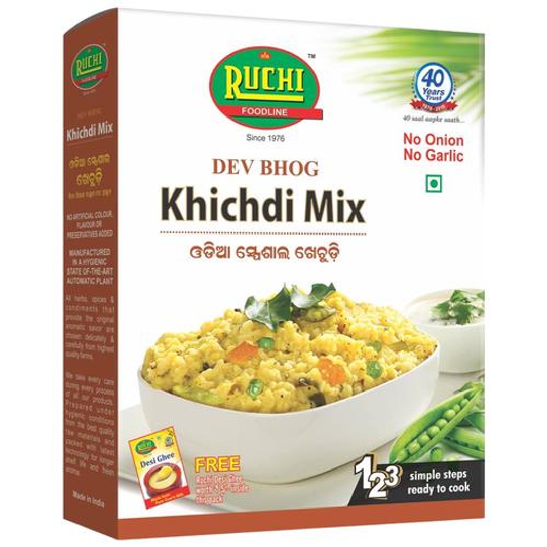 Buy RUCHI Dev Bhog Khichdi Instant Mix - No Onion & Garlic Online at ...