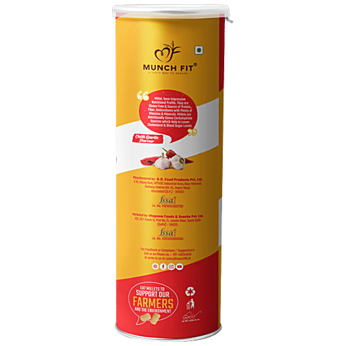 Buy Munch Fit Roasted Millet Puffs - Chilli Garlic Flavour Online at ...