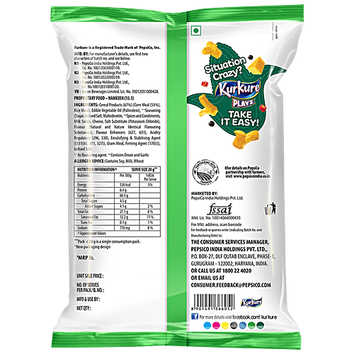 Buy Kurkure Playz Puffcorn - Yummy Cheese, Namkeen Online at Best Price ...