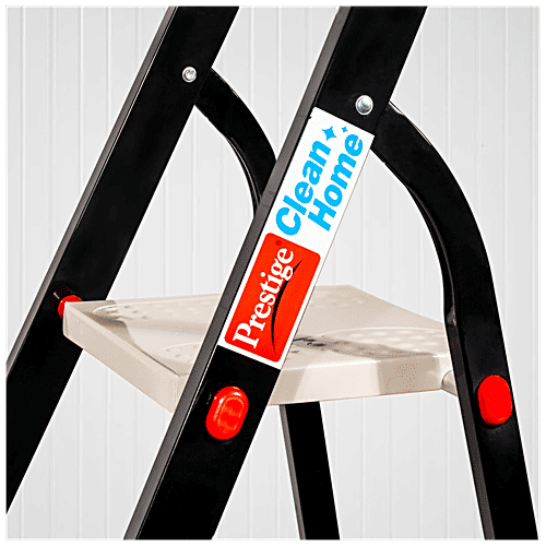 Buy Prestige Household Ladder - 4 Steps, Black/Sliver, Clean Home, High ...