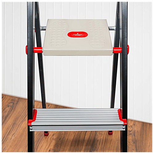 Buy Prestige Household Ladder - 4 Steps, Black/Sliver, Clean Home, High ...