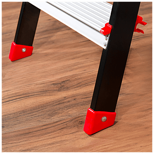 Buy Prestige Household Ladder - 4 Steps, Black/Sliver, Clean Home, High ...