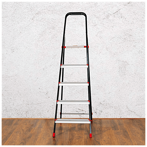 Buy Prestige Household Ladder - 5 Steps, Black/Sliver, Clean Home, High ...