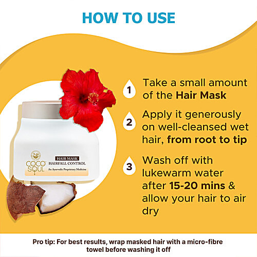 Buy Coco Soul Hair Fall Control Hair Mask - With Bhringraj, Gentle On ...