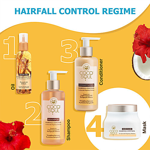 Buy Coco Soul Hair Fall Control Hair Mask - With Bhringraj, Gentle On ...