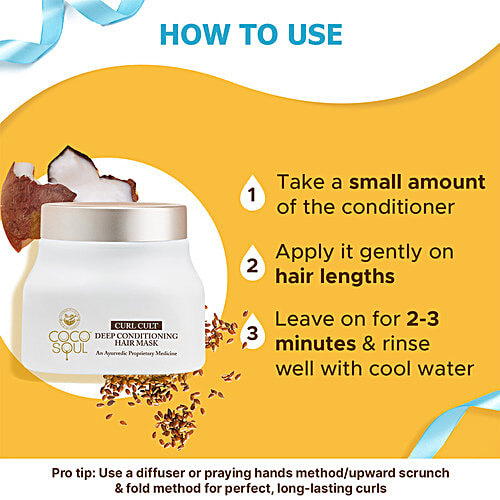 Buy Coco Soul Curl Cult Deep Conditioning Hair Mask - Ayurvedic, For ...