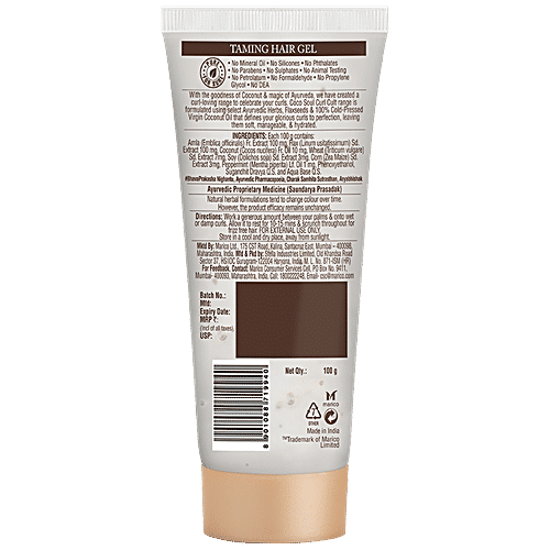 Coco Soul Curl Cult Taming Hair Gel - Controls Frizz, For Manageable ...