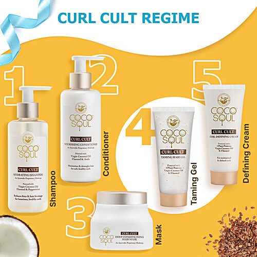 Coco Soul Curl Cult Taming Hair Gel - Controls Frizz, For Manageable ...