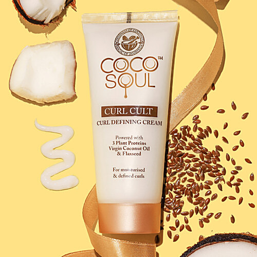 Buy Coco Soul Curl Cult Hair Defining Cream - For Moisturised & Defined ...